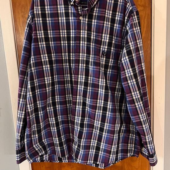 Chaps | Shirts | Mens Chaps Long Sleeve Button Up Xl Blue Purple White ...